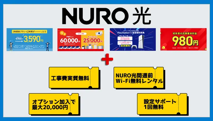 NURO光キャンペーンまとめ【2025年3月】一番お得なキャンペーンはキャッシュバック最大74,000円！ – ウルトラドメイン